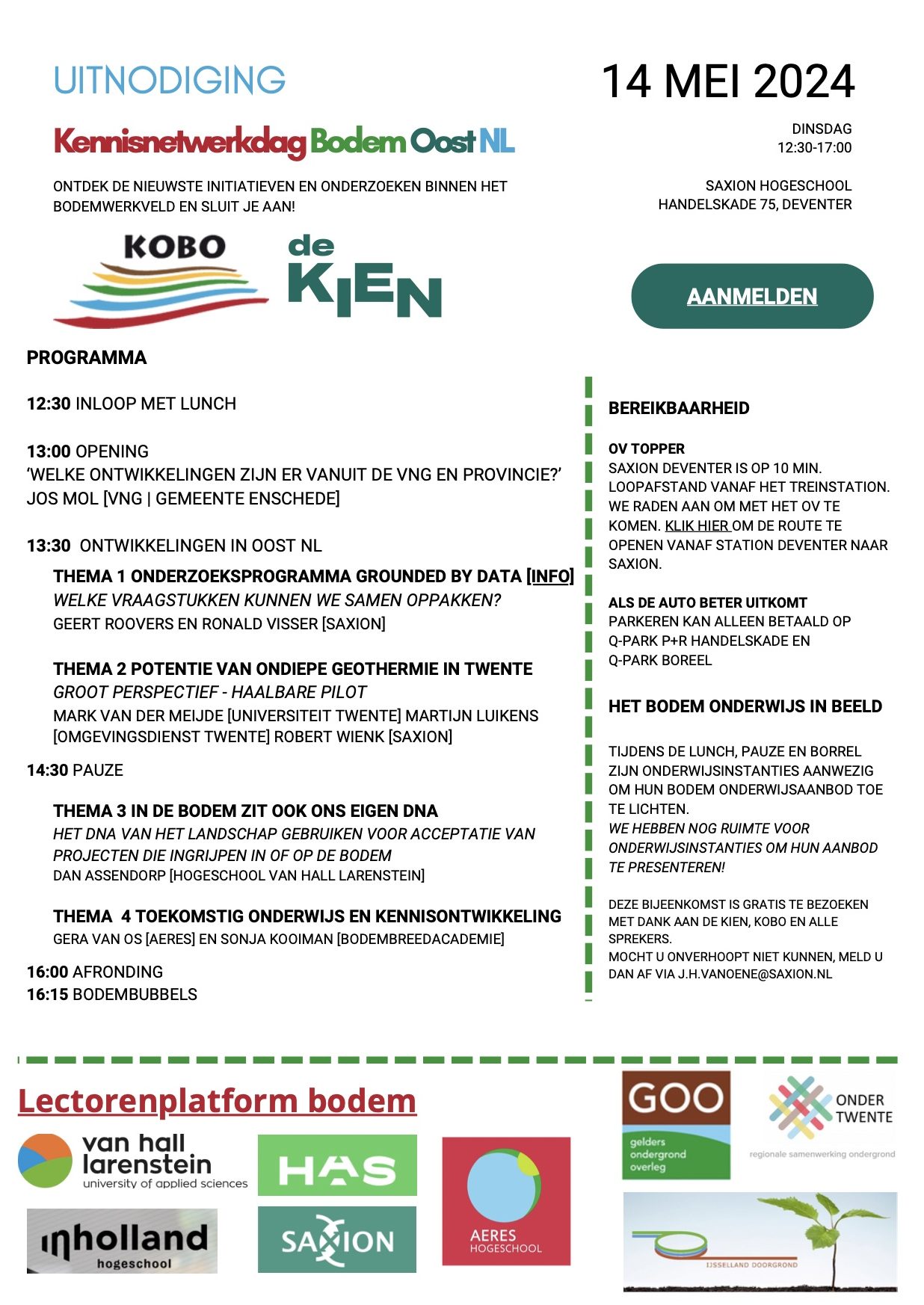 14 mei 2024: Kennisnetwerkdag Bodem Oost NL (KOBO) | Gelderse ...